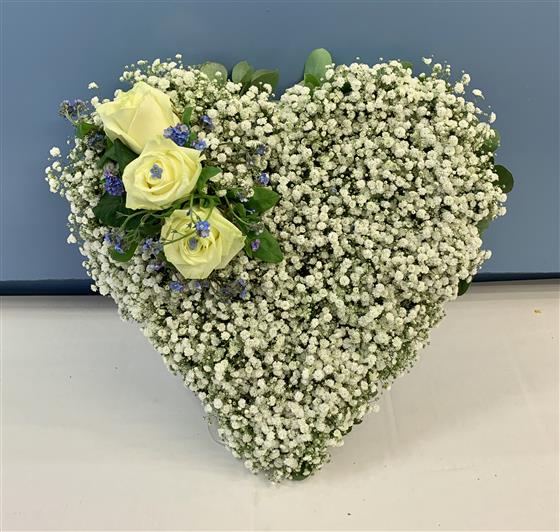 Gypsophila Heart - Funeral Flowers Reading