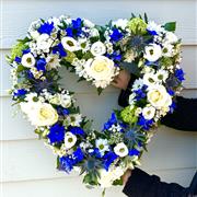 Blue And White Open Heart