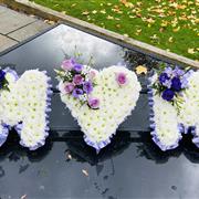 Lilac Mum With Heart - Flowers By Cherie